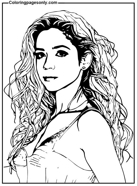 20 Shakira Coloring Pages Free Printable Pdf And Online Coloring