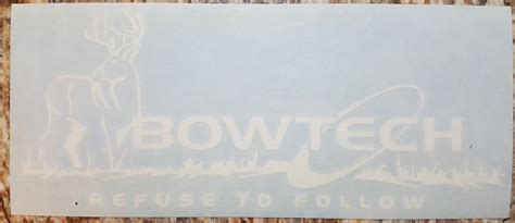 Bowtech Refuse To Follow Deer Elk Sticker Decal 12 X 5 New Truck Car