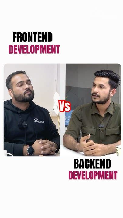 Frontend Developer Vs Backend Developer 💻 Shorts Youtube