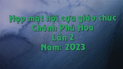 Hop Cuu Giao Chuc Cph Lan 2 2023 Youtube
