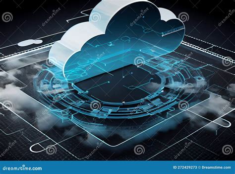 Cloud Computing Technology Concept Stock Illustration Illustration Of