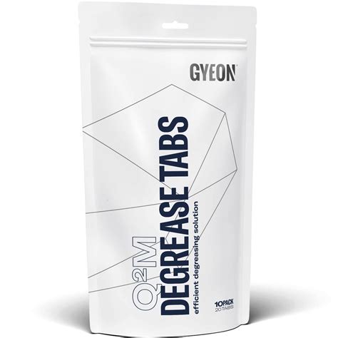 Gyeon Q²m Degrease Tabs 10 Pack Effective Cleaning
