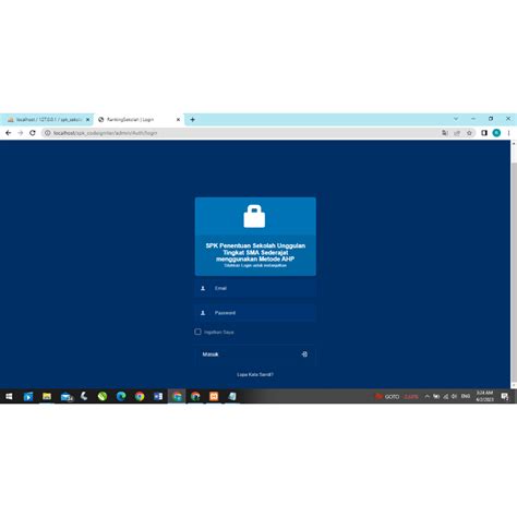 Jual Source Code Program Aplikasi Spk Penentuan Sekolah Unggulan