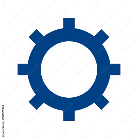 Illustration Of Gear Icon For Settings And Customization Stock Vector Adobe Stock
