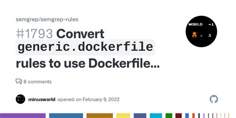 Convert `generic Dockerfile` Rules To Use Dockerfile Parser · Issue