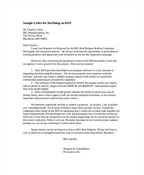 Free 11 Sample Proposal Rejection Letter Templates In Ms Word Pdf