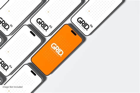 Premium Psd Grid Phone Screen Mockup