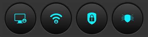 모니터에 잠금 설정 와이파이 잠겨 방패 보안 및 사이버 아이콘 벡터 검은색에 대한 스톡 벡터 아트 및 기타 이미지 검은색