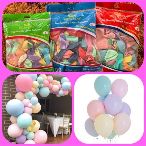 2k Party Shop 100pcspack 12 Inches Pastel Colorful Latex Party Balloon