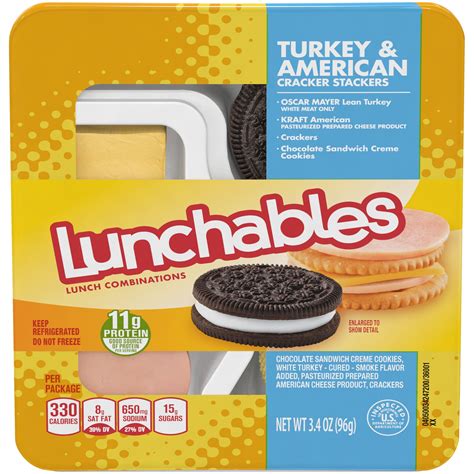 Lunchables Lunch Combinations Turkey And American Cracker Stackers 34 Oz