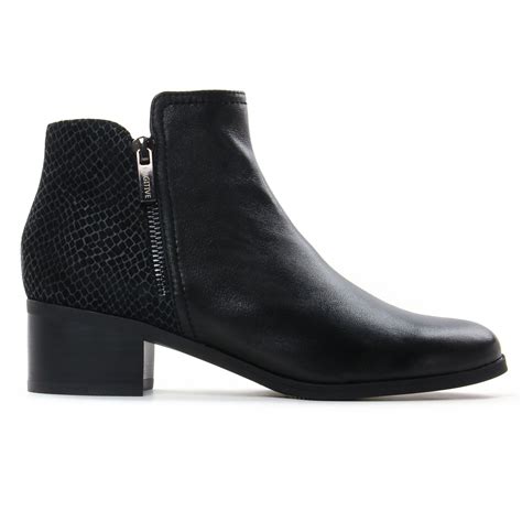Bottines à Talon Fugitive Pour Femme Racine Noir Trois Par 3