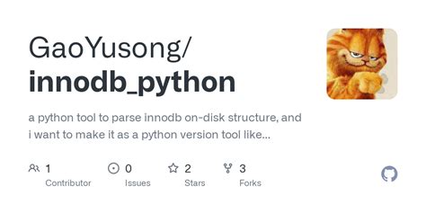 github gaoyusong innodb python a python tool to parse innodb on disk