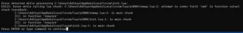 Error Running Lua Script On Windows Rneovim