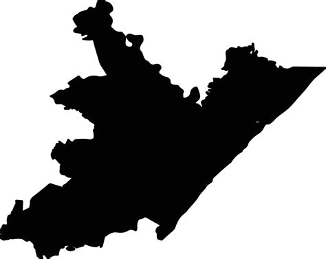 Ilembe South Africa Silhouette Map 66155923 Vector Art At Vecteezy