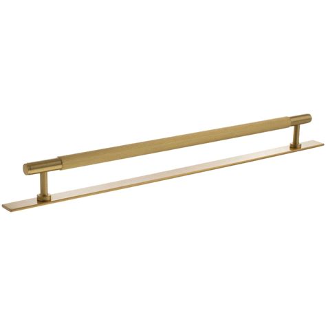 Millhouse Brass Battersea Linear T Bar Pull And Backplate 320mm Satin