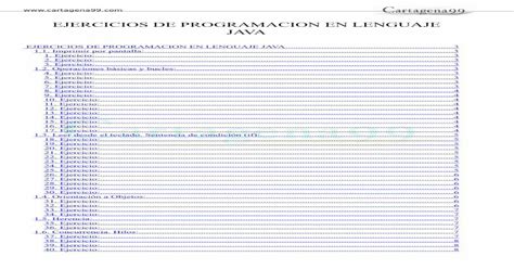 ejercicios de programacion · pdf filejava ejercicios de programacion