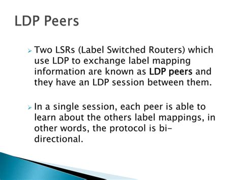 Label Distribution Protocol Pptx