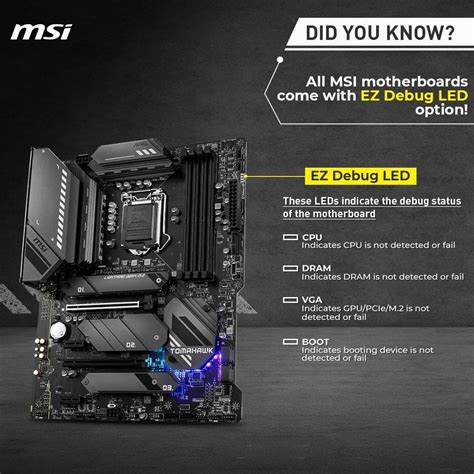 Msi Gaming Did You Know🤔 Ez Debug Led Indicator