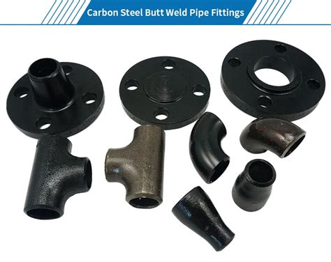 Butt Welded Carbon Steel Pipe Fittings Weldable Sch40 Wall Thickness