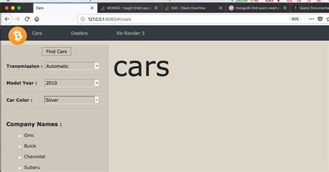 node js mongodb find query in a collection stack overflow