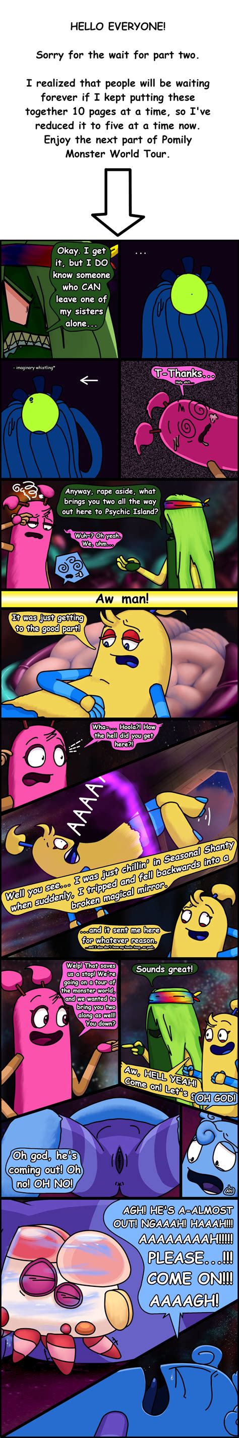 Rule 34 Birth Birthing Comic Comic Strip Continuation Dialogue Female