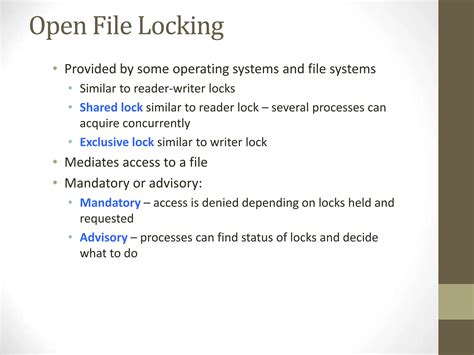 Operating System File System Interface Ppt Operating Systems