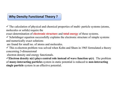 Basics Of Density Functional Theorypptx