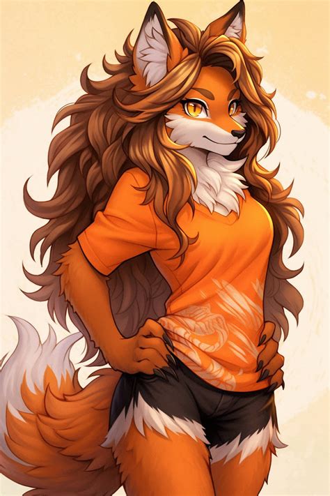 Anthro Fox Girl 2 By Chrisd19 On Deviantart