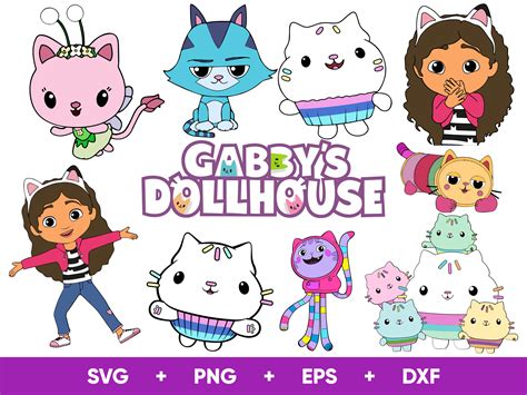 Gabbys Dollhouse Svg Gabbys Dollhouse Png Layered Digital 59 Off