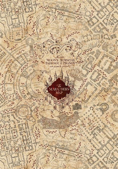Harry Potter And The Chamber Of Secrets Aesthetic Harry Potter Maps