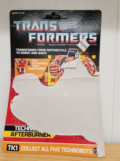 Afterburner Computron 100 Complete W Cardback 1987 Vintage G1 Transformers Wheeljacks Lab