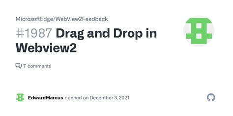 Drag And Drop In Webview2 · Issue 1987 · Microsoftedge