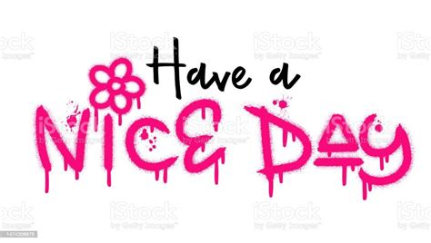 스플래시 효과와 드롭으로 좋은 하루 되세요 도시 거리 낙서 스타일 배너 공지 사항 포스터 인쇄 그래피티에 대한 스톡 벡터 아트