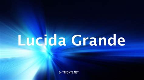 lucida grande bold truetype font