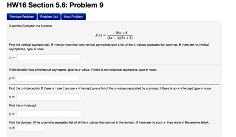 solved hw16 section 5 6 problem 9 previous problem problem