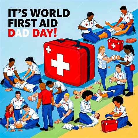 World First Aid Day Advertising Background Poster Banner Template