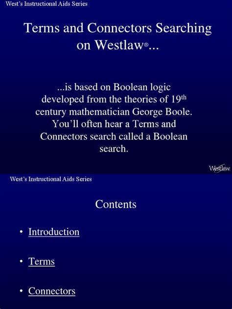 Connectors Westlaw At Andre Thompson Blog
