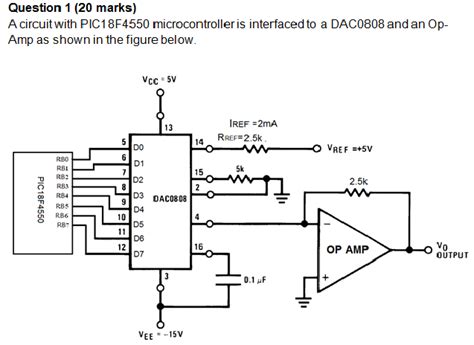 Solved Question Marks A Circuit With PIC F Chegg Com