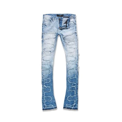 Jordan Craig Martin Stacked Python Denim Sky Blue Neckbreakerz