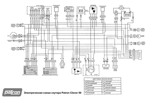 Схема проводки китайский скутер 98 фото