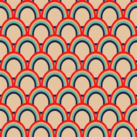 Repeating Vector Retro Pattern Stock Vector Illustration Of Pattern