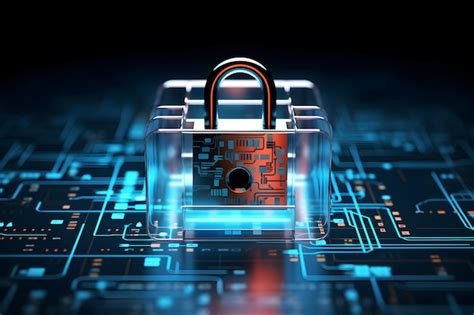 Premium Photo Lock With Circuit Pattern Concept Of Data Security Cybersecurity Cyber Defense