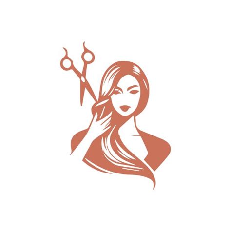 Beautiful Girl Logo Royalty Free Vector Image Vectorstock