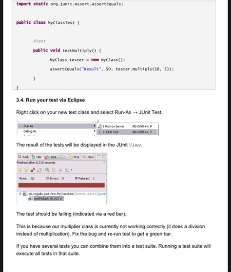 Solved Lab Junit 3 Using Junit From