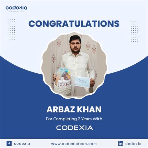 codexia technologies on linkedin congratulations workanniversaries codexia