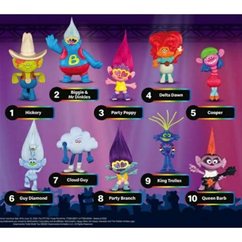 Quality Product Mcdo Mc Donalds Troll Happy Meal Toy Trolls World Tour