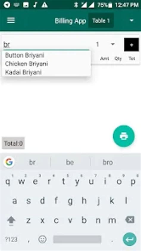 Bluetooth Billing App Para Android Descargar