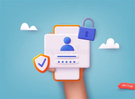 Account Login And Password Form On Smartphone App User Authorization Login Authentication Page