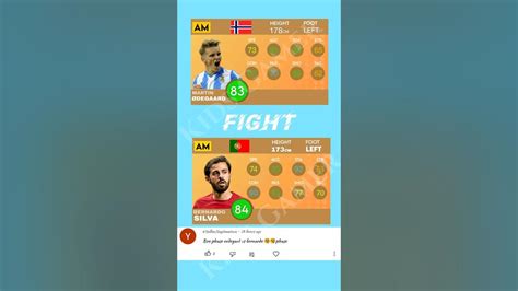Dls 24 Modegaard Vs Bsilva Fight Card Comparison Dls24 Dlscard