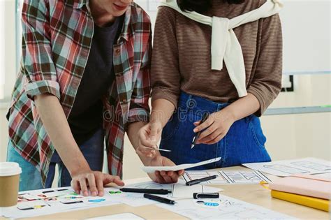 Group Of Asian Creative Team Programing Designers Participate In All Phases Of The Ux Ui Design